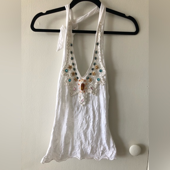 Tops | Nwt Handbeaded Tank Top | Poshmark